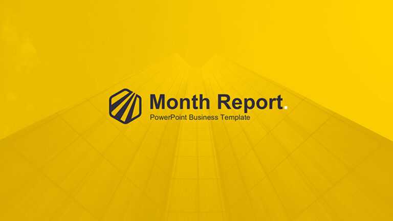 Month Report Powerpoint Template for Monthly Report Template Ppt ...