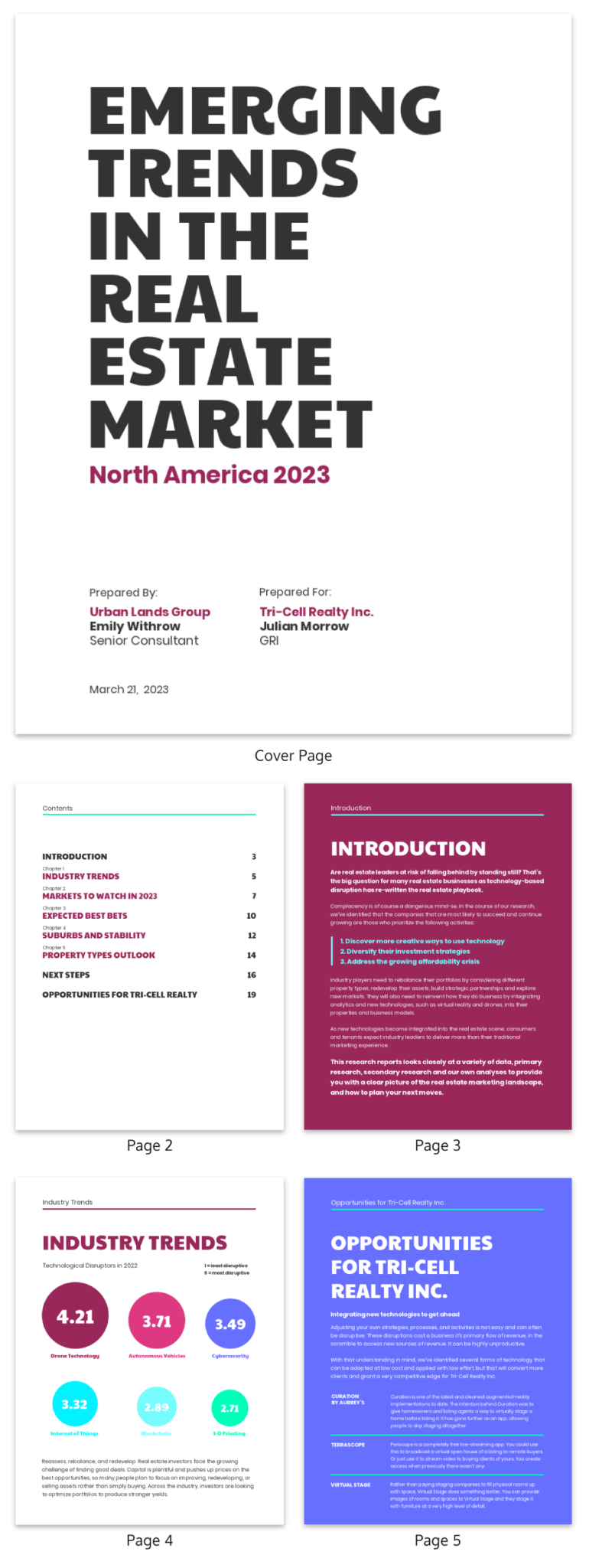 Real Estate Report Template – Creative Sample Templates