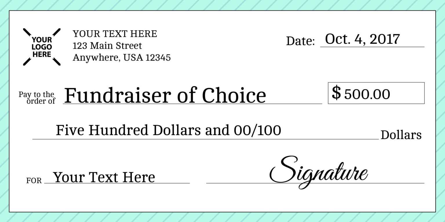Novelty Cheque Template Free – Calep.midnightpig.co inside Fun Blank ...
