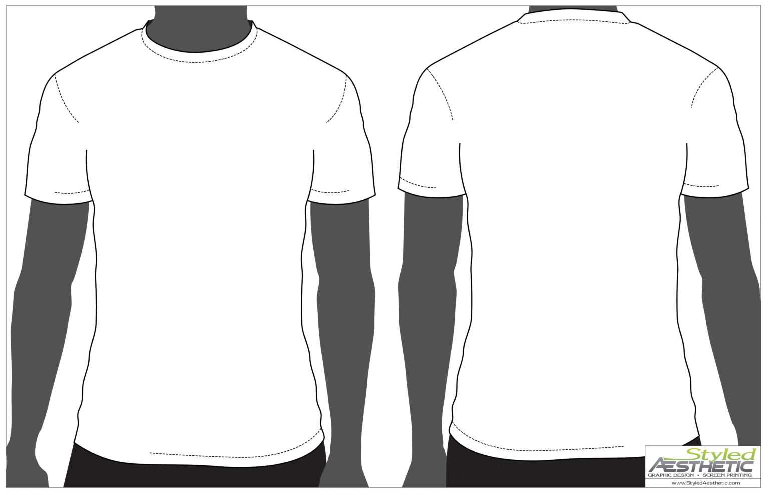 Outline Of A T Shirt Template | Free Download On Clipartmag inside ...