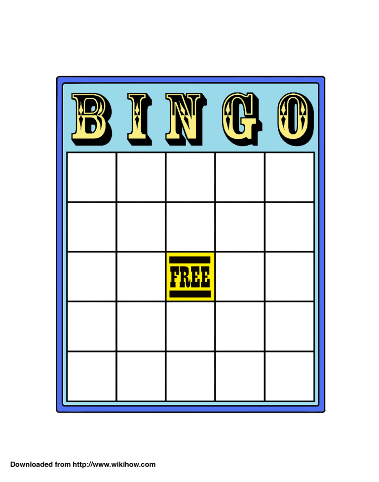 Plain Bingo Card – Dalep.midnightpig.co inside Blank Bingo Card ...
