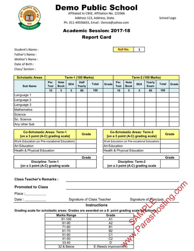 Report Card Format – Dalep.midnightpig.co within Soccer Report Card ...
