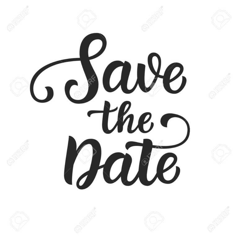 Save The Date Banner, Invitation With Foliage Stock Vector inside Save ...