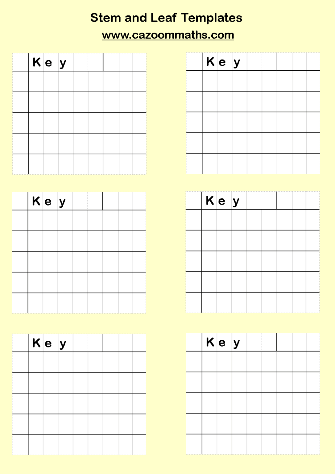 Blank Stem And Leaf Plot Template – Creative Sample Templates