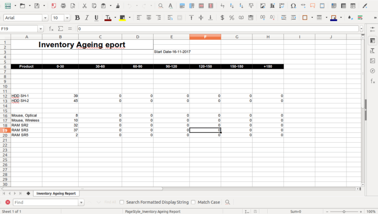 Stock Inventory Aging Report Pdf/excel | Odoo Apps intended for Stock ...