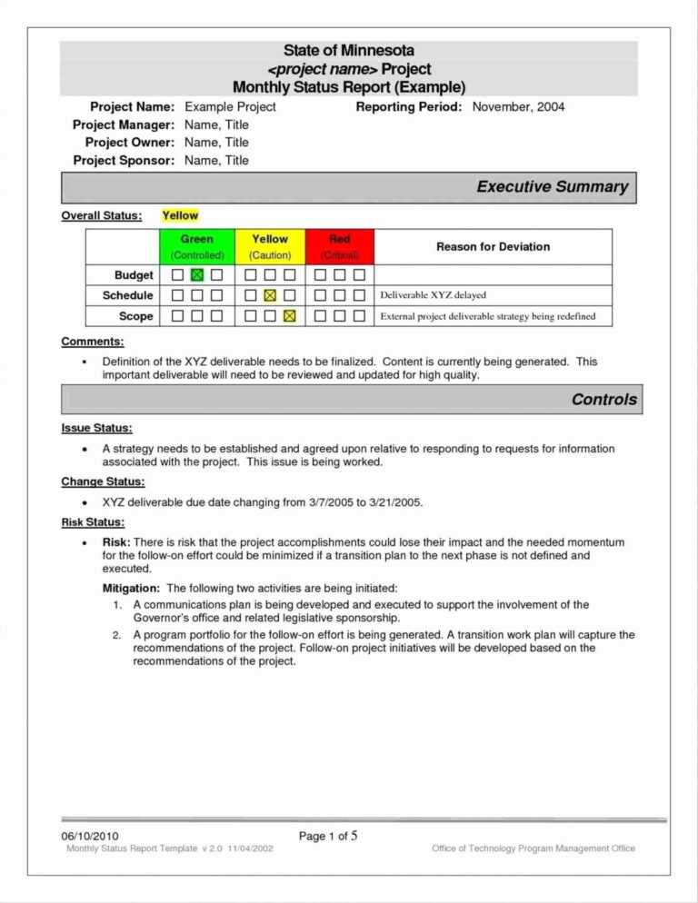 Deviation Report Template - Creative Sample Templates