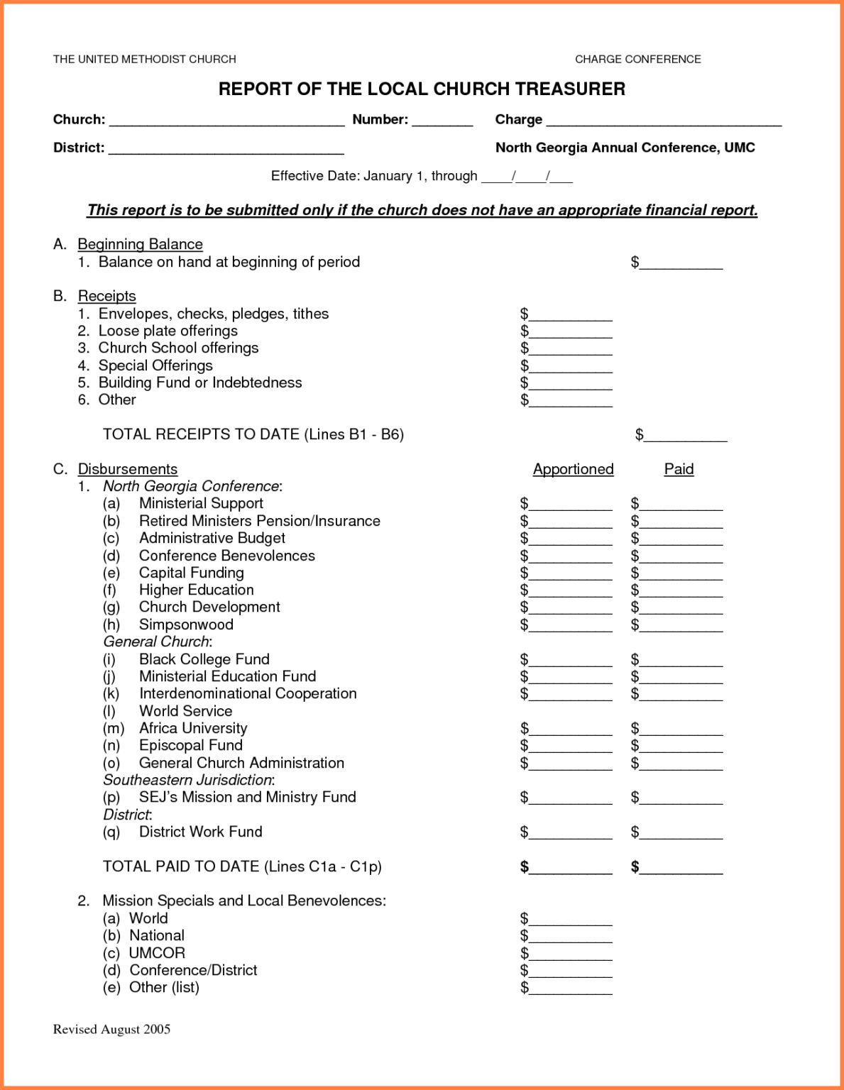 Treasurer Report Template – Creative Sample Templates