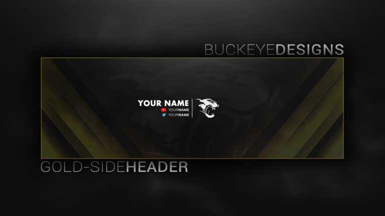 Twitter Header Template 2016 Psd! – Twitter Header Speed Art (Gold Side ...