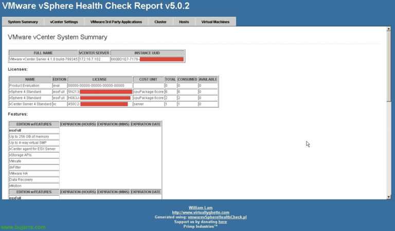 Vmware Vsphere Health Check Report | Blog Bujarra within Sql Server ...