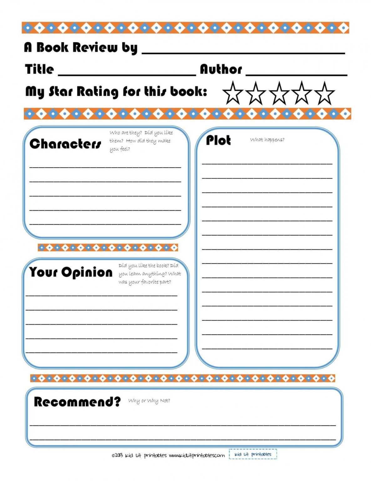 Worksheet Ideas ~ Worksheet Ideas Book Report Template intended for ...